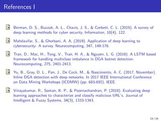 Deep Learning based Frameworks for Handling Imbalance in DGA, Email, and URL Data Analysis | PPT