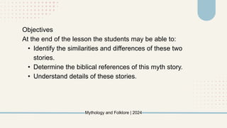Deucalion and Pyrrha (Noah’s Ark) and Echo, Narcissus, and Clytie.pptx