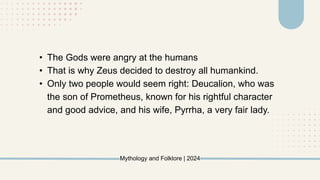Deucalion and Pyrrha (Noah’s Ark) and Echo, Narcissus, and Clytie.pptx