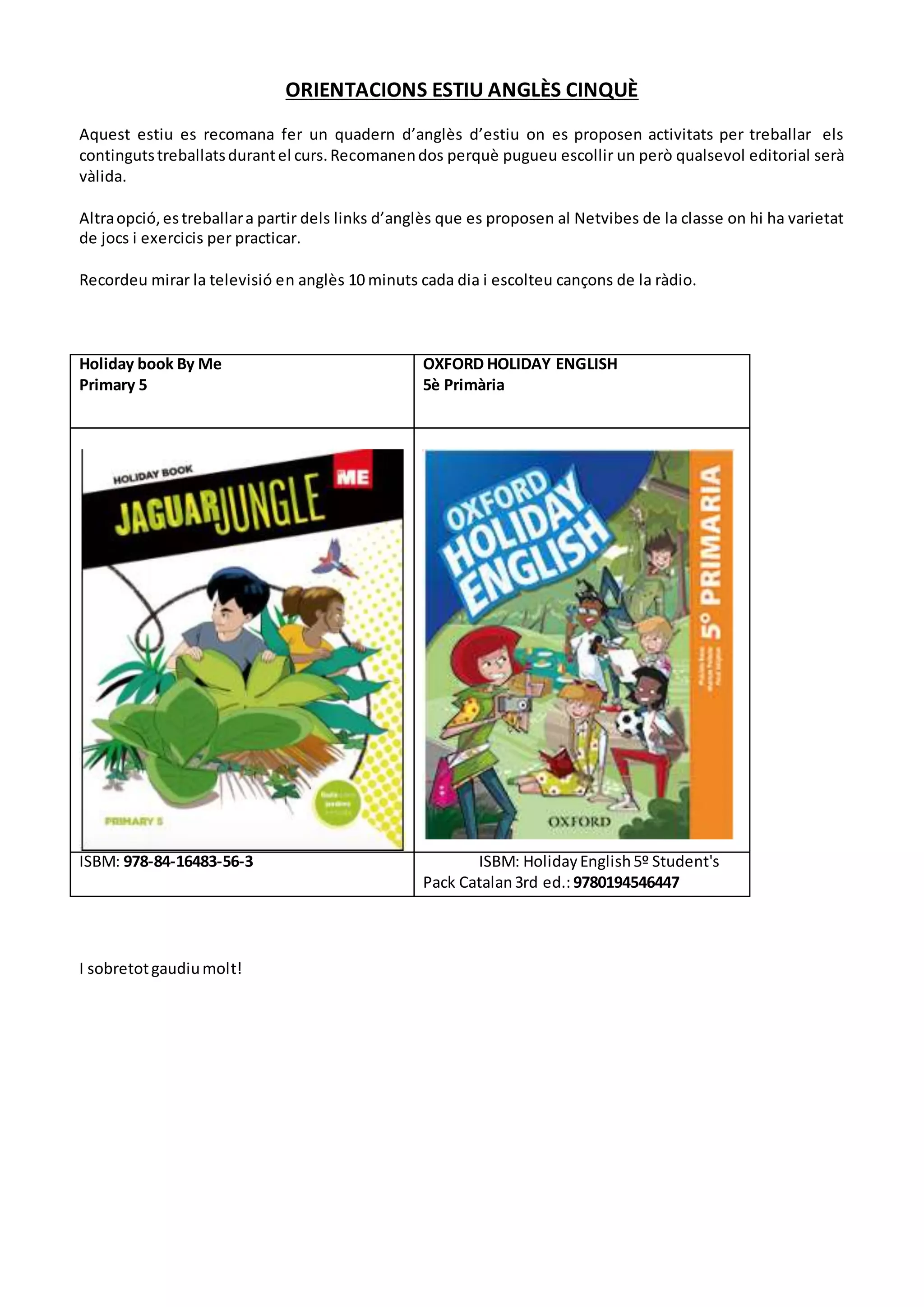 Deures estiu 2020 | PDF