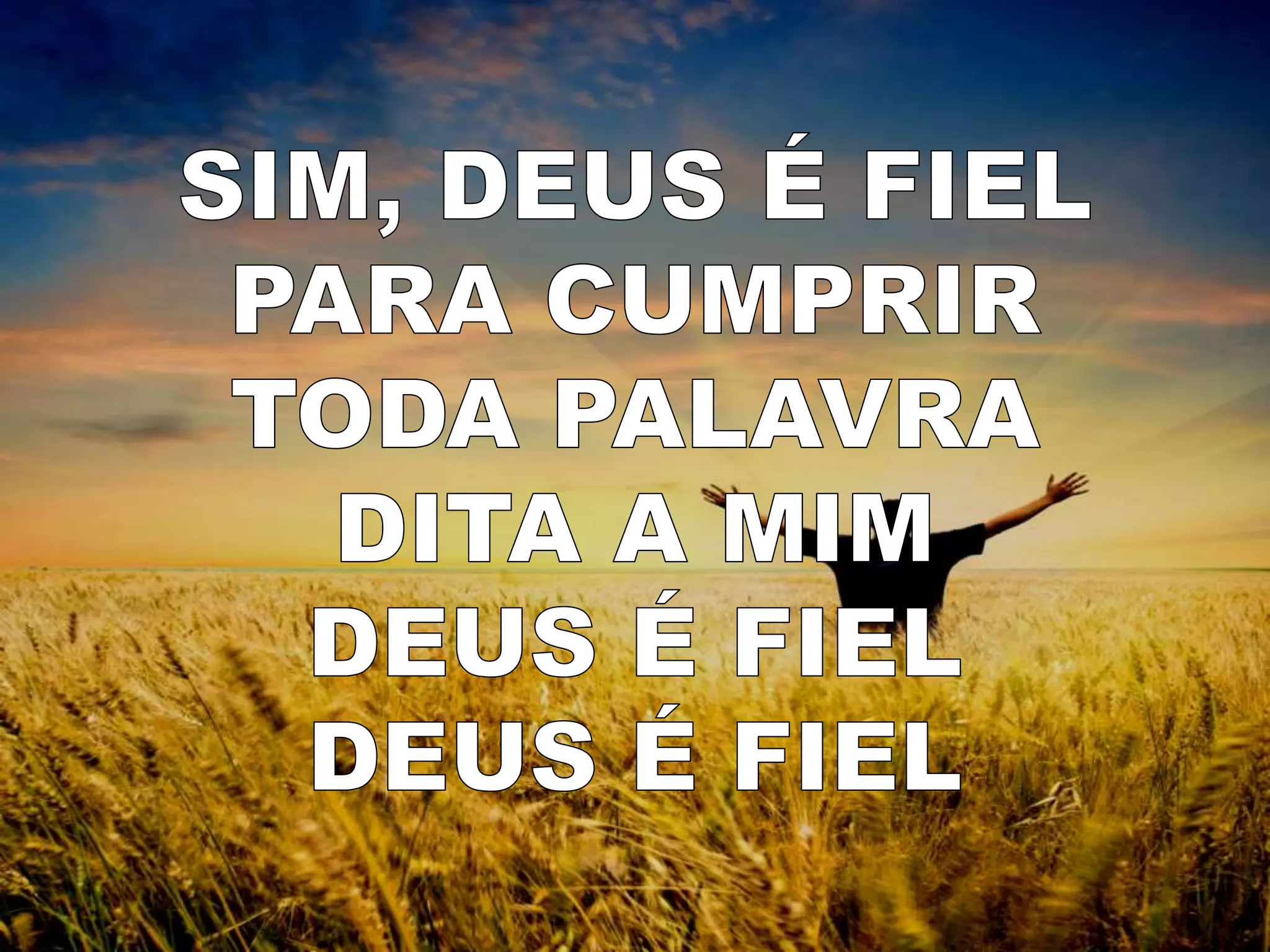 Deus é fiel | PPTX