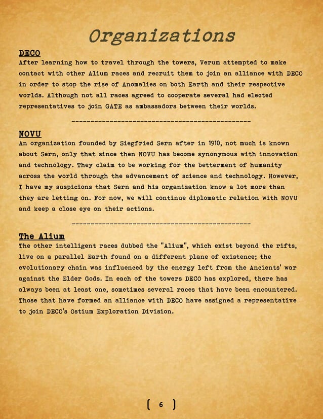 Narrative Design Pitch Bible Sample | PDF