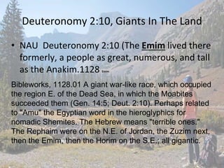 Deuteronomy 2-3, Remember; Provoking; God Is Not An “Indian Giver ...