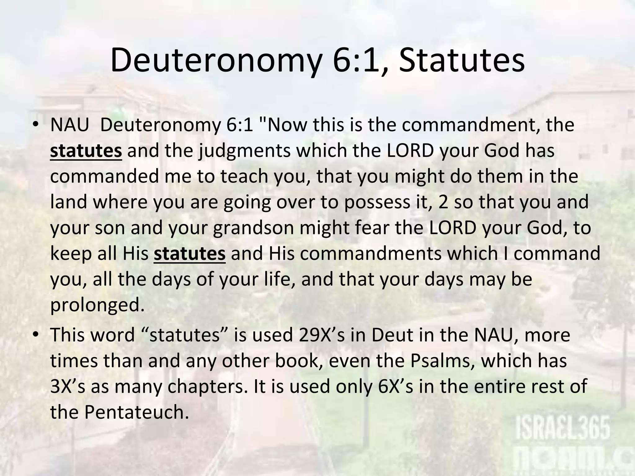 Deuteronomy 6, One God, echad vs. yachid, One Christ, phylacteries ...