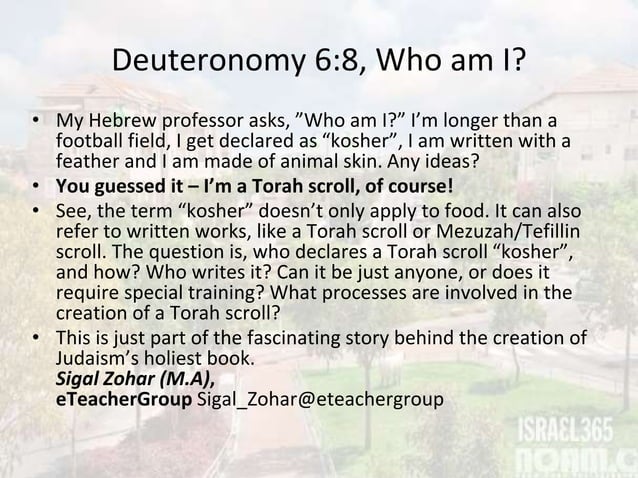 Deuteronomy 6, One God, echad vs. yachid, One Christ, phylacteries ...