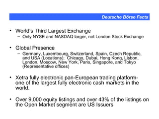 Deutsche Börse Expedited Direct Listing Process | PPT | Business ...