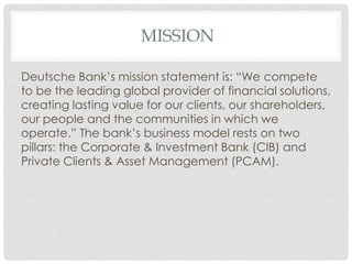 Deutsche bank | PPTX