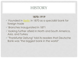 Deutsche bank | PPTX