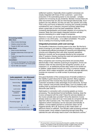 Deutsche bank final step of an efficient invoicing process 030510 | PDF