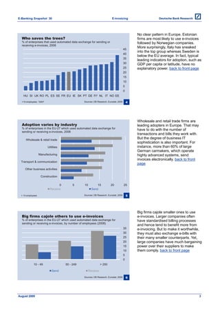 Deutsche Bank Research on eInvoicing | PDF