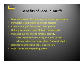 Feed-in Tariffs | PDF
