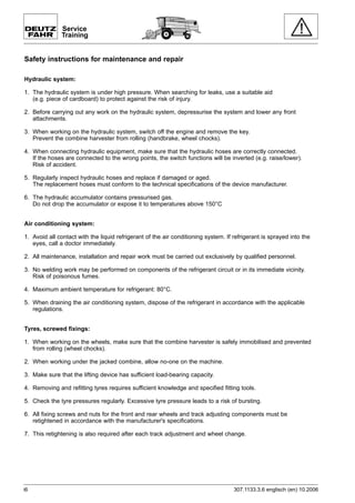 Deutz fahr 5670 hts combine service repair manual | PDF