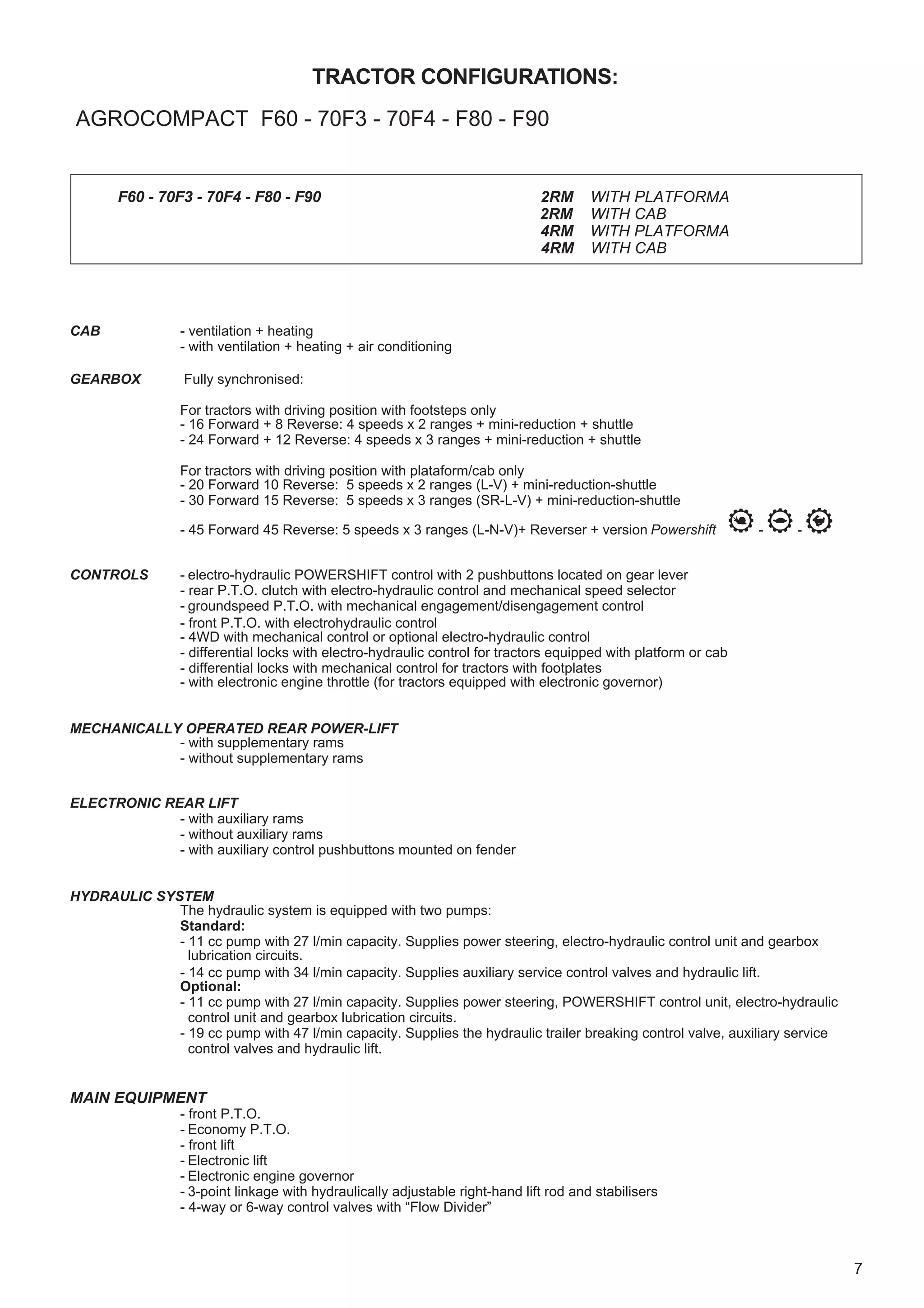 Deutz fahr agrocompact 70 f3 tractor service repair manual | PDF