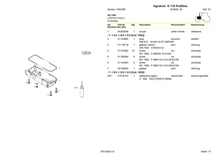 Deutz fahr agrotron k110 profiline tractor parts catalogue manual | PPT