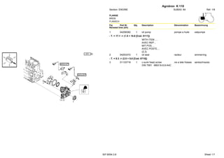 Deutz fahr agrotron k110 tractor parts catalogue manual | PDF