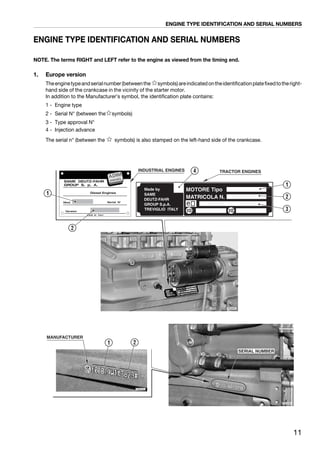 Deutz Fahr Serie 1000 3 Cylinders Euro 2 Engine Service Repair Manual.pdf