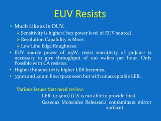 D&euv lithography final | PDF