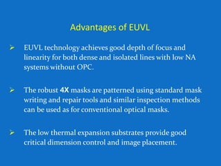 D&euv lithography final | PDF | Chemistry | Science