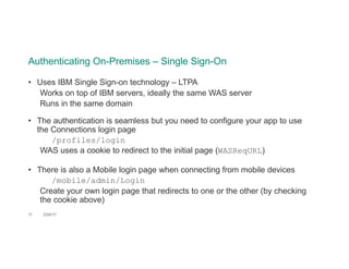 DEV-1430 IBM Connections Integration | PDF