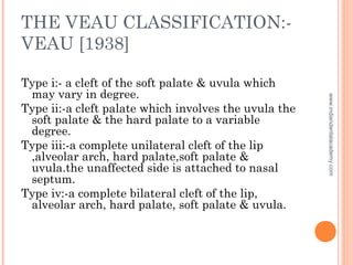 DEVELOPMENTAL DISTURBANCES OF LIPS & PALATE /prosthodontic courses ...