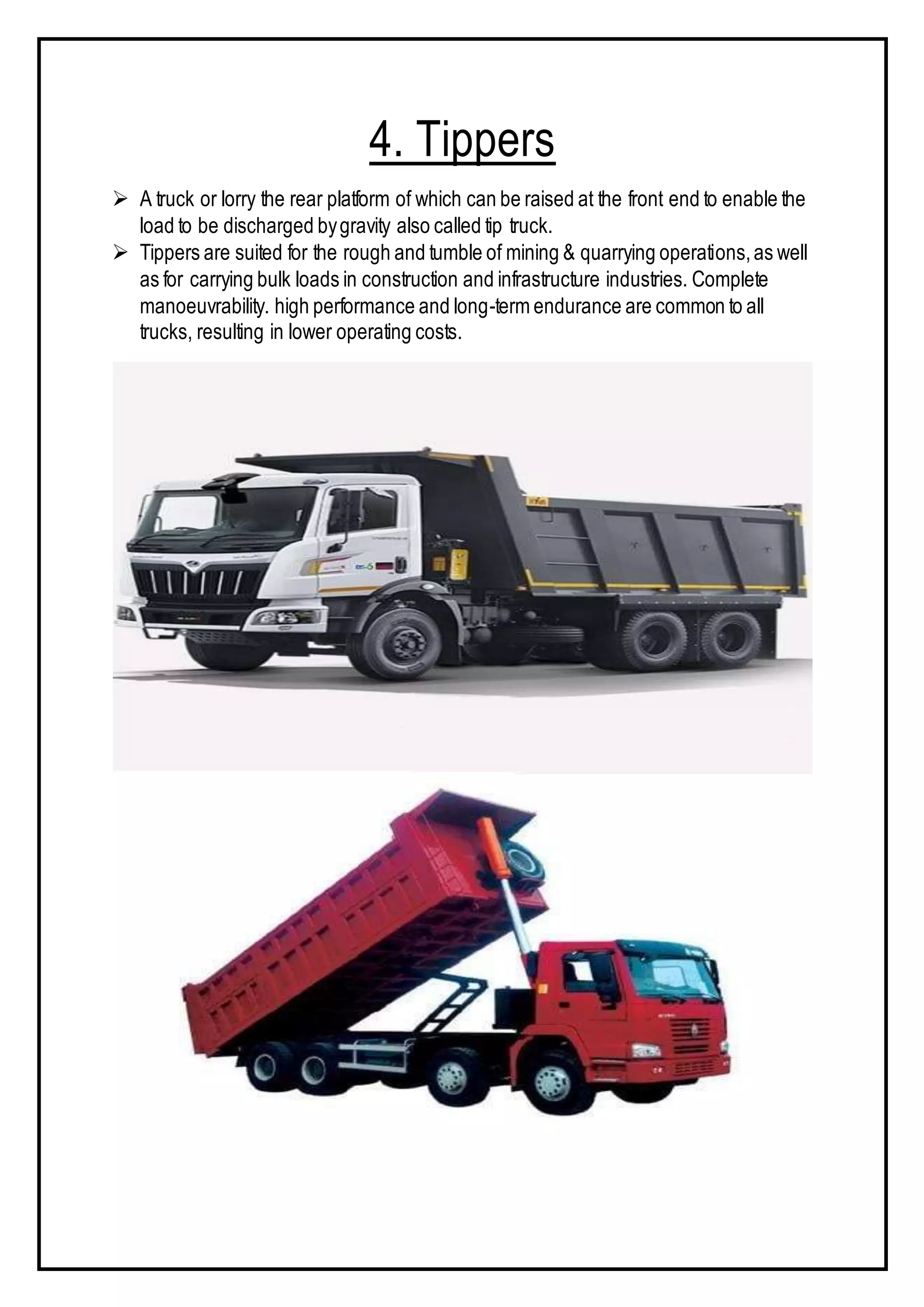 Advance Construction equipment's reports | DOCX