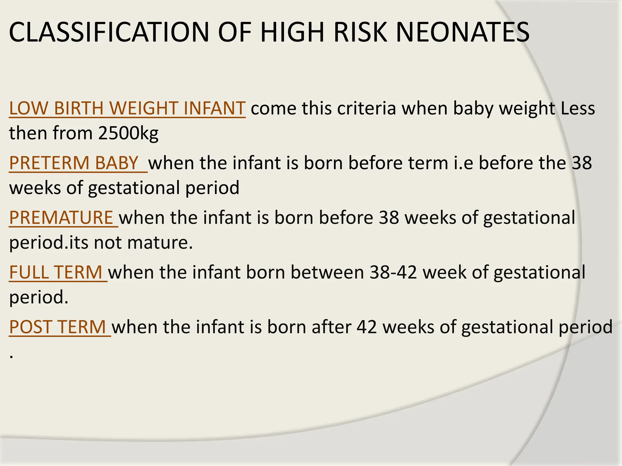 Monitoring of high risk of neonates..... | PPTX