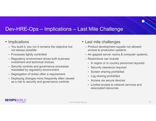 Dev-HRE-Ops - Addressing the _Last Mile DevOps Challenge_ in Highly ...