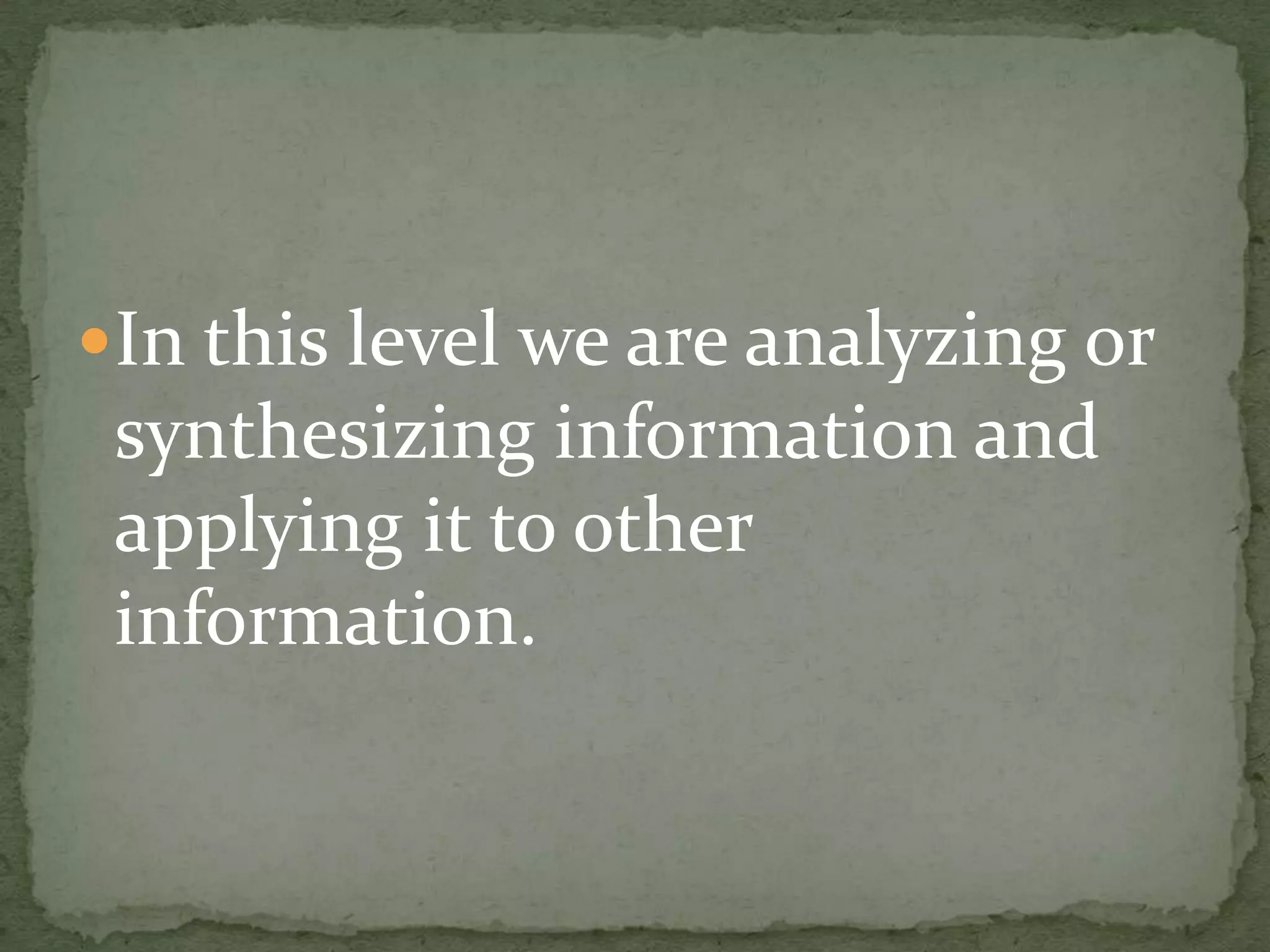 Levels Of Comprehension | PPTX