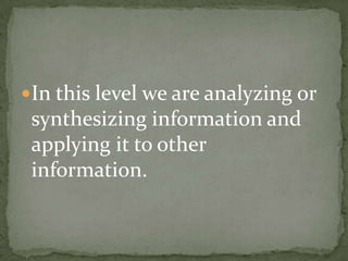 Levels Of Comprehension | PPTX
