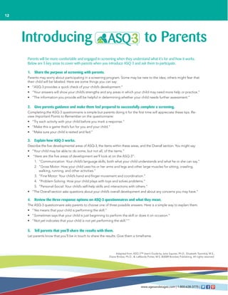 Developmental Screening Toolkit | PDF