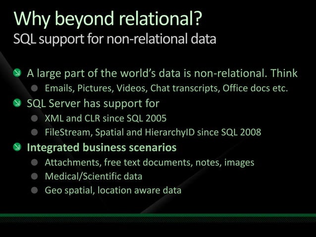 Dev Sql Beyond Relational | PPT