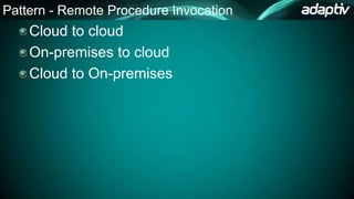 Microsoft cloud integration patterns - BizTalk/Azure | PPT
