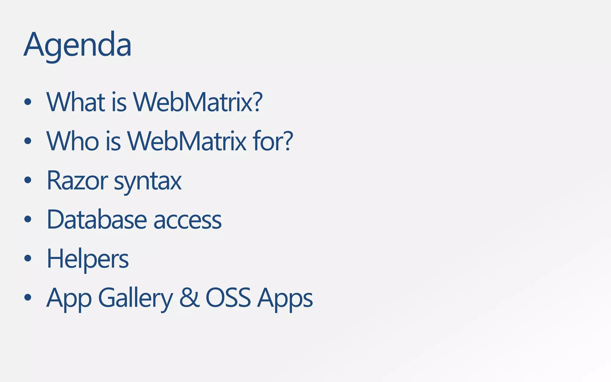 WebMatrix, see what the matrix can do for you!! | PPT