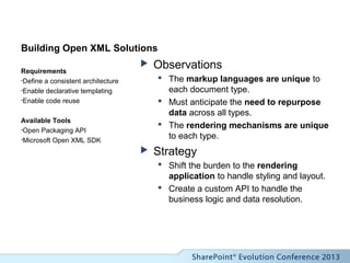 SPEVO13 - Dev213 - Document Assembly Deep Dive Part 2 | PPT