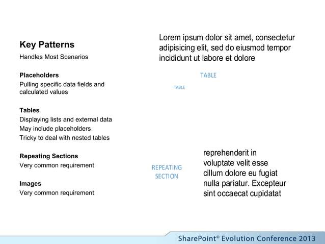 SPEVO13 - Dev213 - Document Assembly Deep Dive Part 2 | PPT