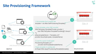 Getting Started with SharePoint Patterns and Practices Provisioning Engine-SPFestDC2019 | PDF