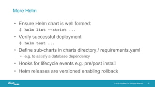 Continuous Delivery to Kubernetes with Jenkins and Helm | PPT