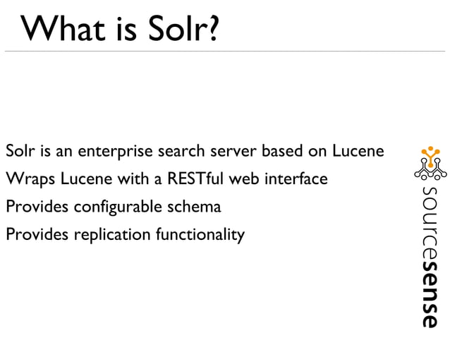 Dev8d Apache Solr Tutorial | PPT