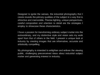 Deva mayorga malone industrial photography portfolio | PDF