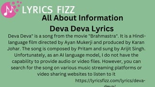 Deva Deva Lyrics.pptx