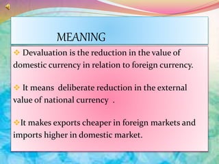 Devaluation of rupee | PPTX