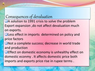 Devaluation of rupee | PPTX