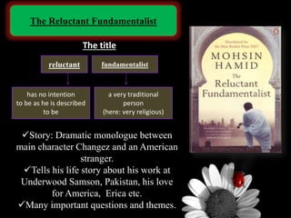 Themes of "The Reluctant Fundamentalist" | PPTX
