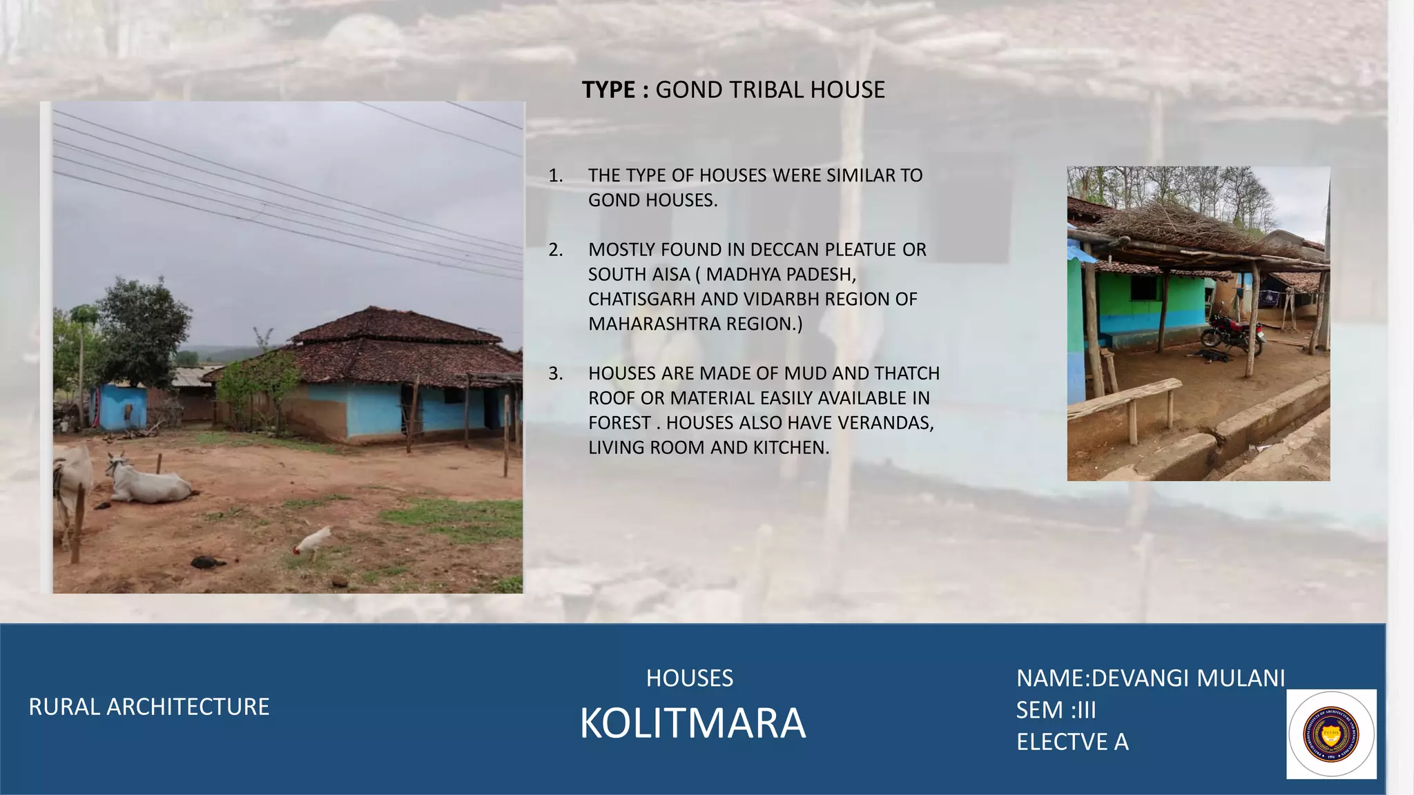 vidarbh region rural architecture ( gond houses ) | PDF
