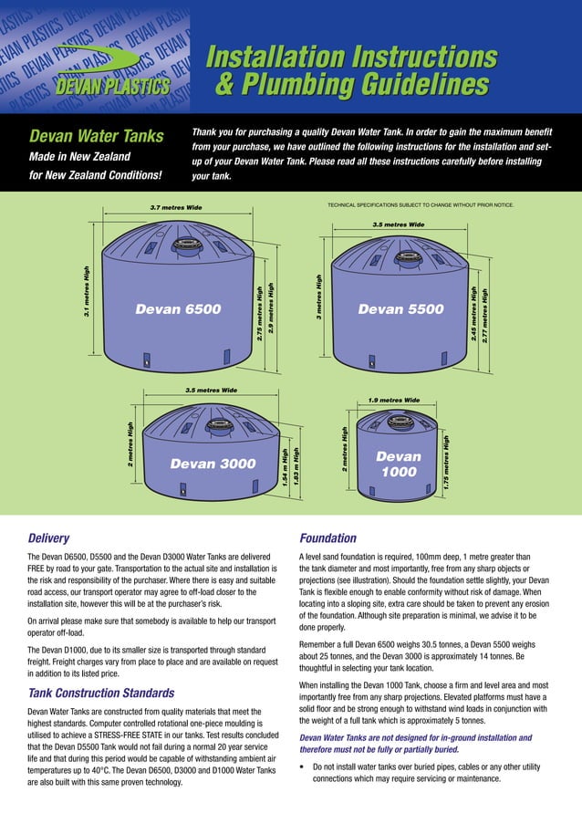 Devan Installation Brochure | PDF