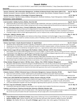 Devansh Khakhar Resume | DOCX