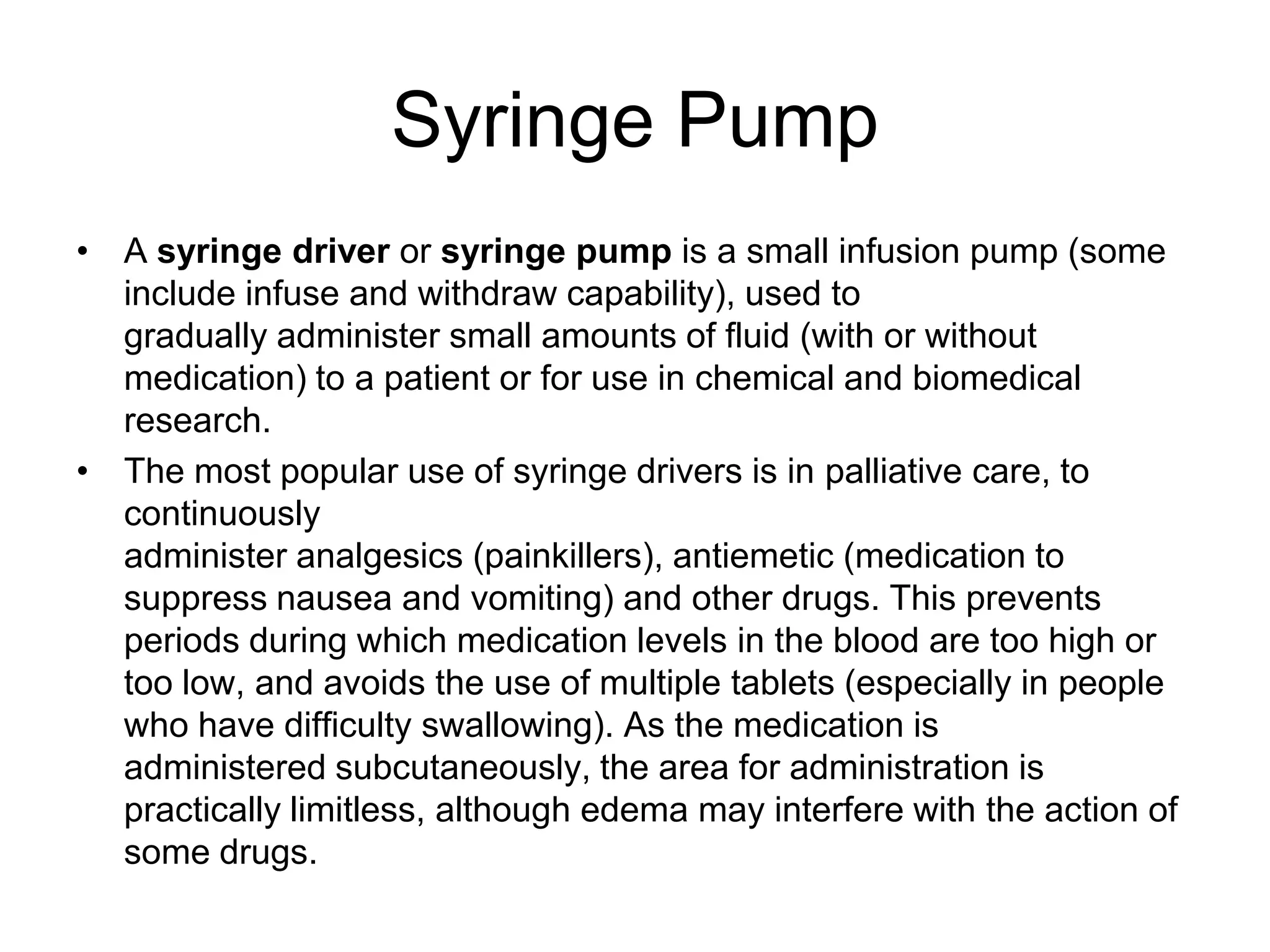 McKinley T34 Syringe Pump | PPTX