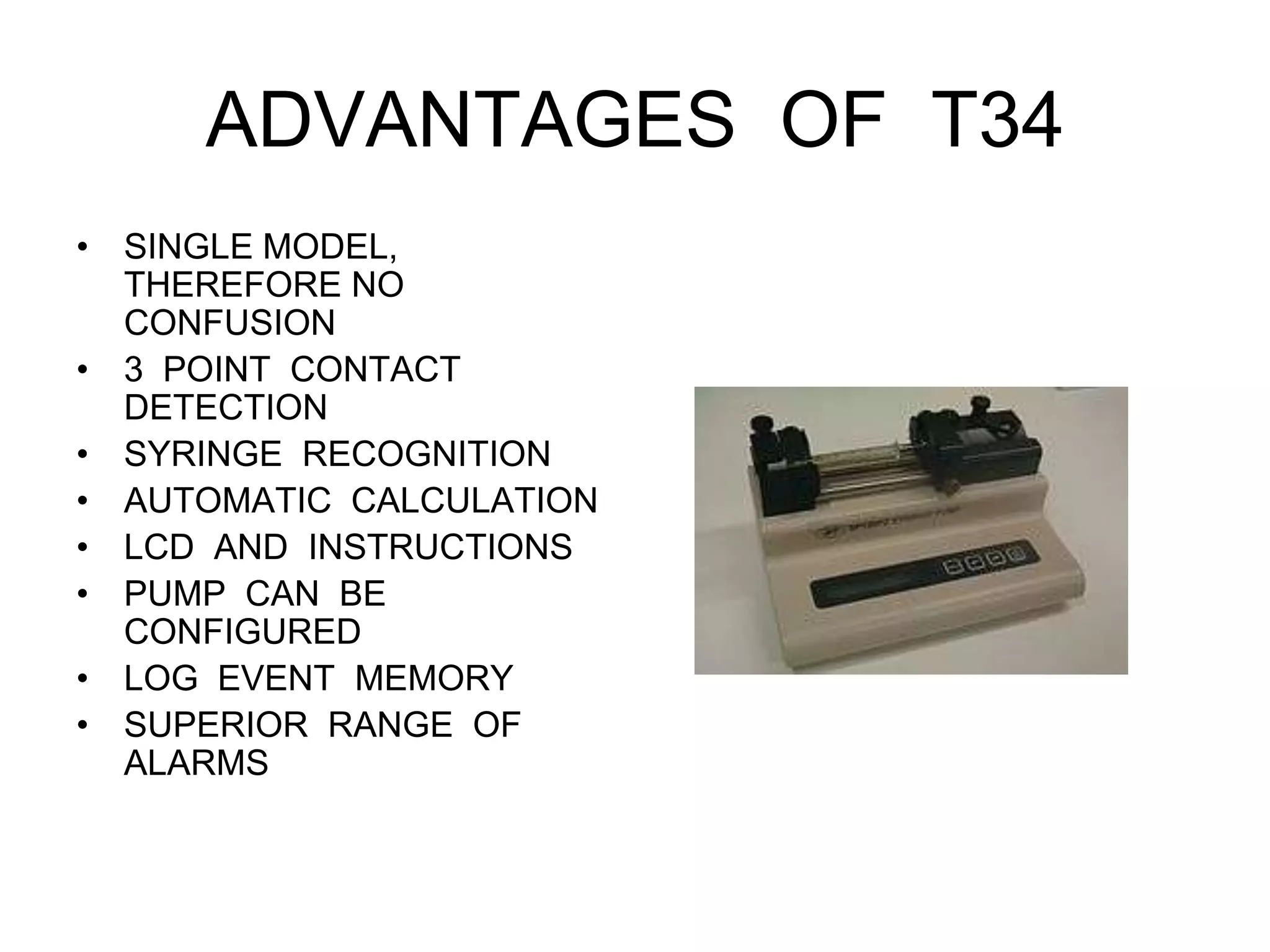 McKinley T34 Syringe Pump | PPTX