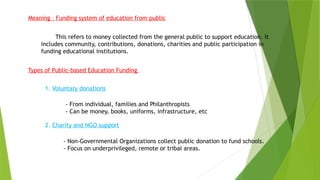 Funding system of education,school management | PPTX