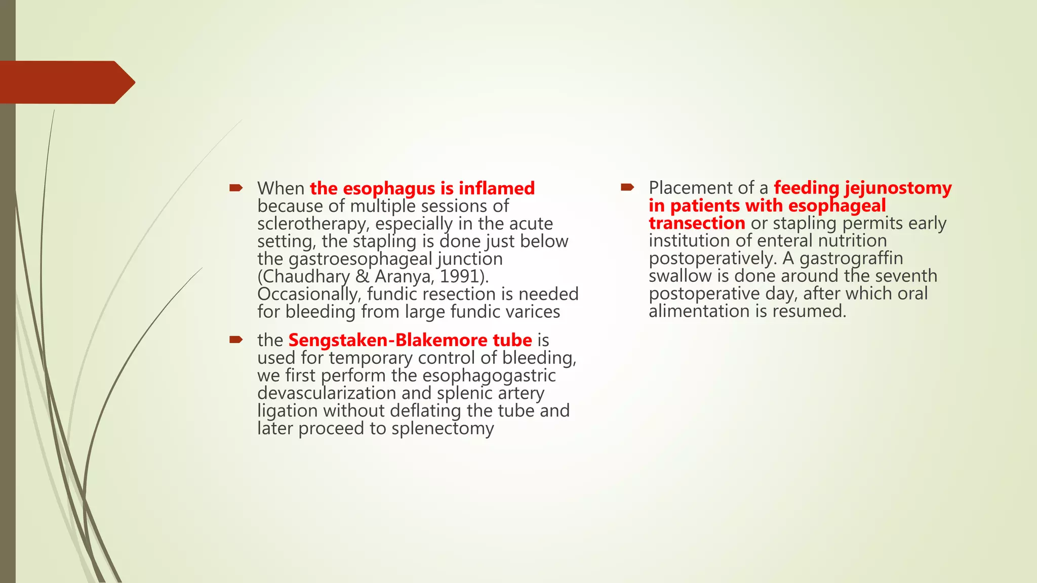 Devascularization in portal hypertension.dr quiyum | PPTX